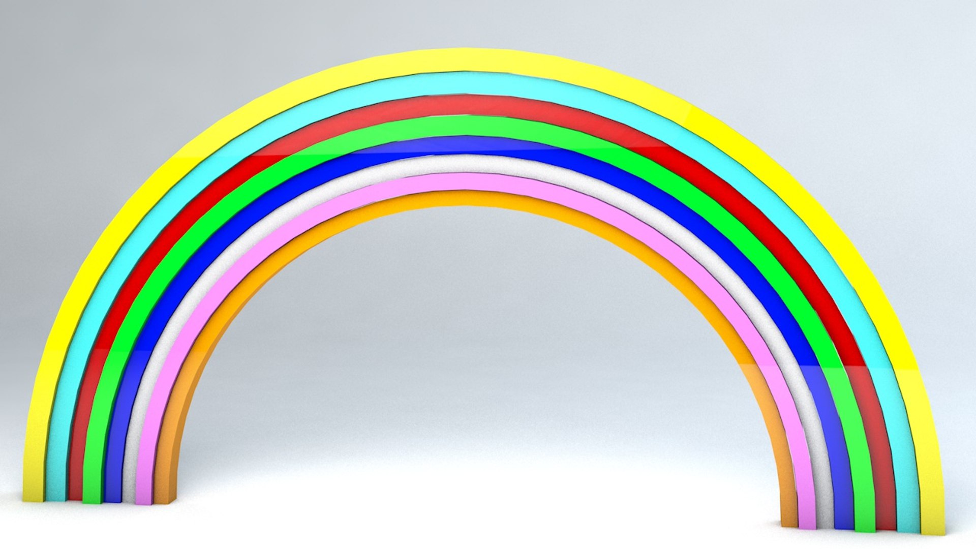Rainbow color 3D model - TurboSquid 1412750