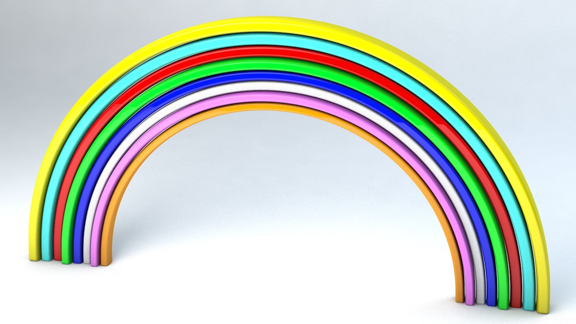 Rainbow color 3D model - TurboSquid 1412750