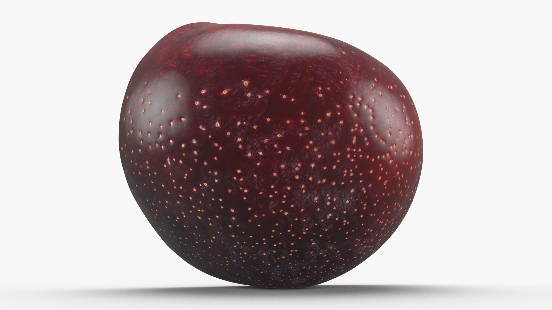 Plum Half 02 3D Model - TurboSquid 2057575