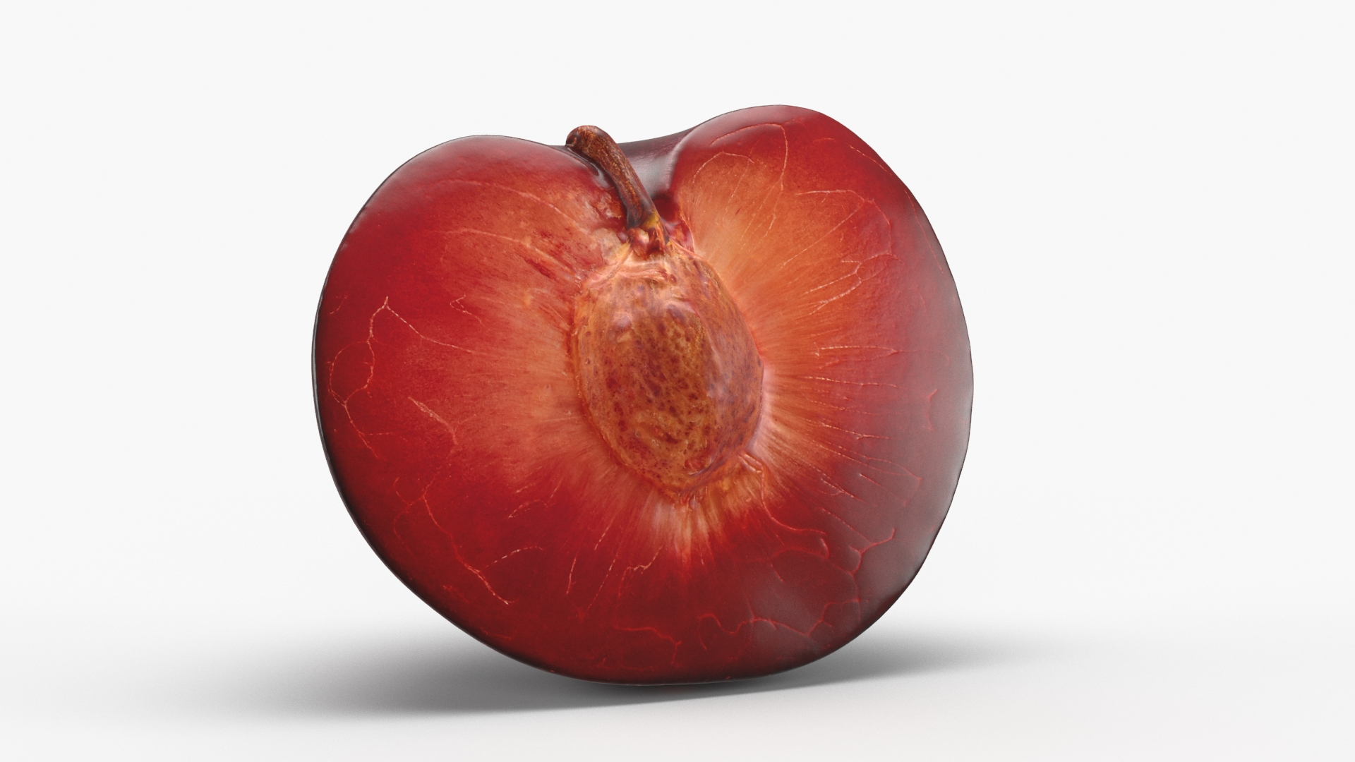 Plum Half 02 3D Model - TurboSquid 2057575