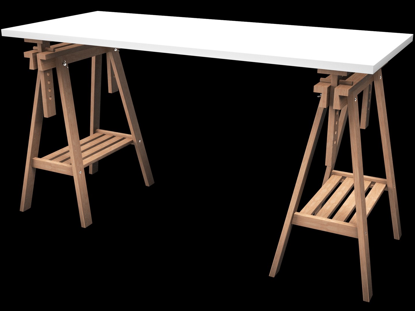 IKEA MITTBACK desk 3D model - TurboSquid 2137570