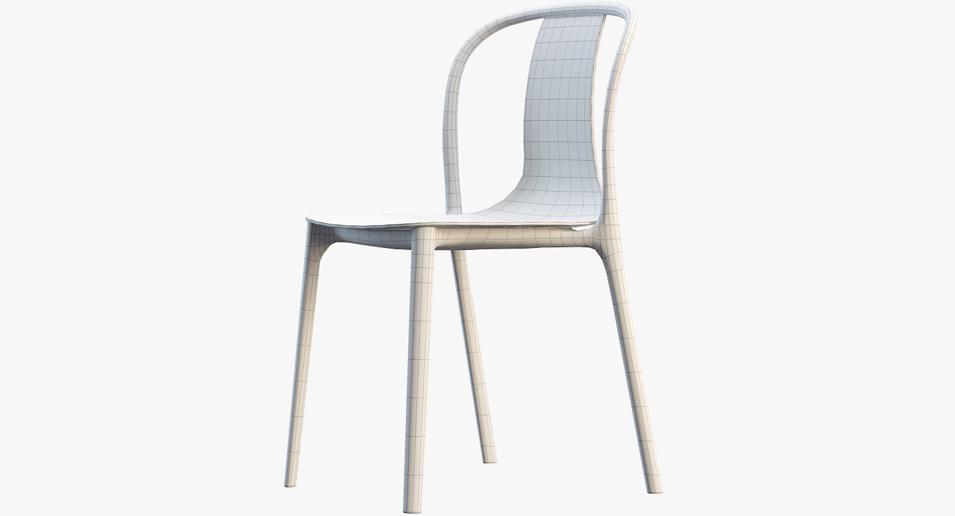 3D Model Belleville Chair Wood - TurboSquid 1384168