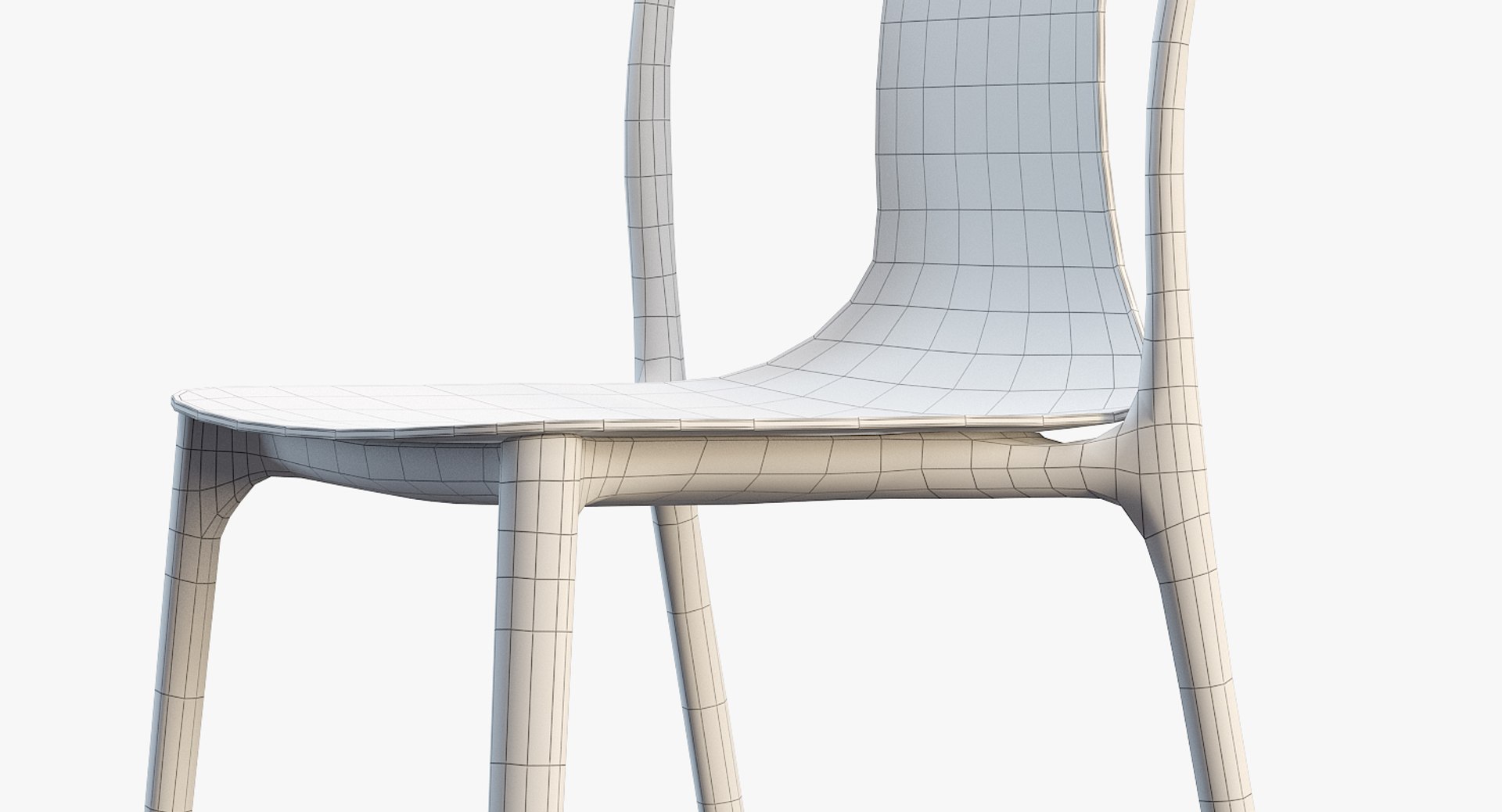 3D Model Belleville Chair Wood - TurboSquid 1384168