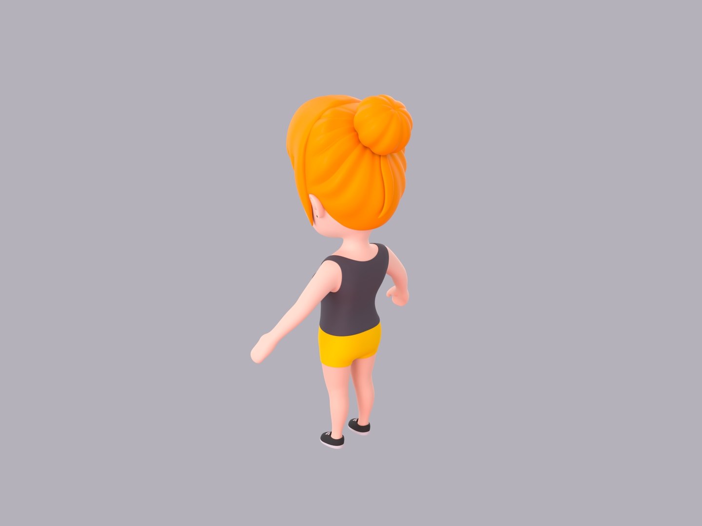 3D Cartoon Female Character Rigged 048 Model - TurboSquid 2379240