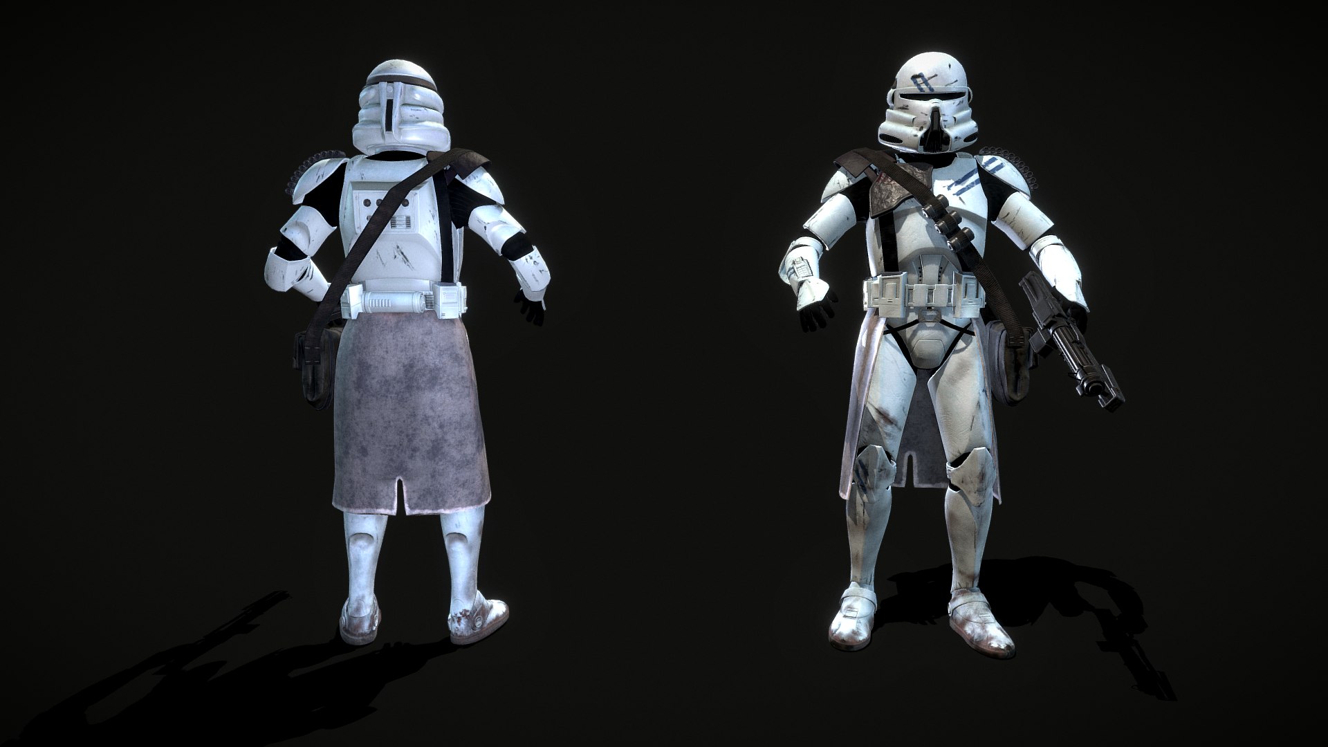 Clone Trooper Phase 2 Airborne Sharpshooter 3D model - TurboSquid 1888566