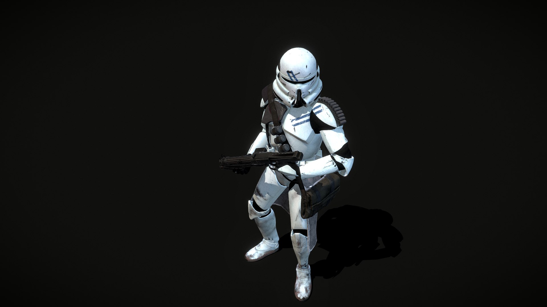 Clone Trooper Phase 2 Airborne Sharpshooter 3D model - TurboSquid 1888566