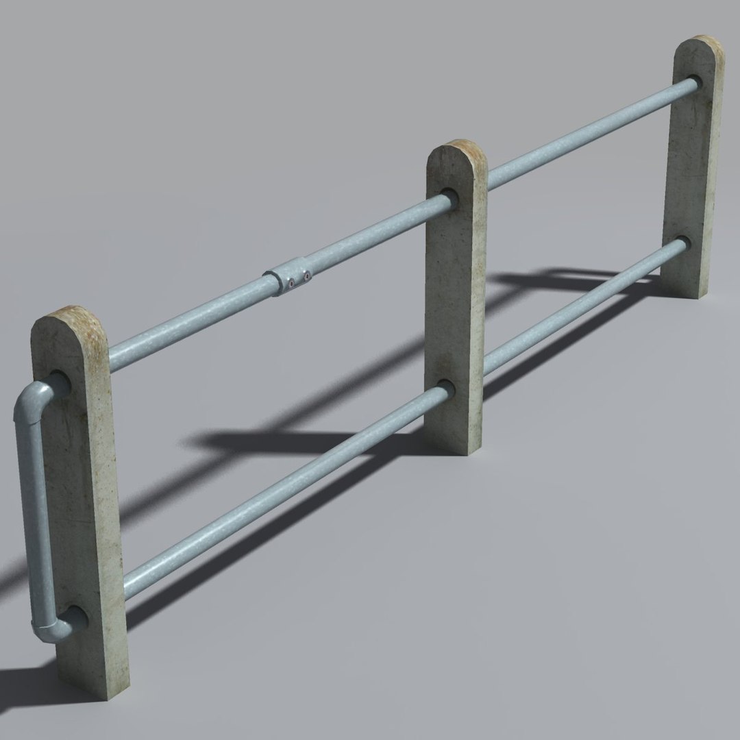 max concrete posts railings