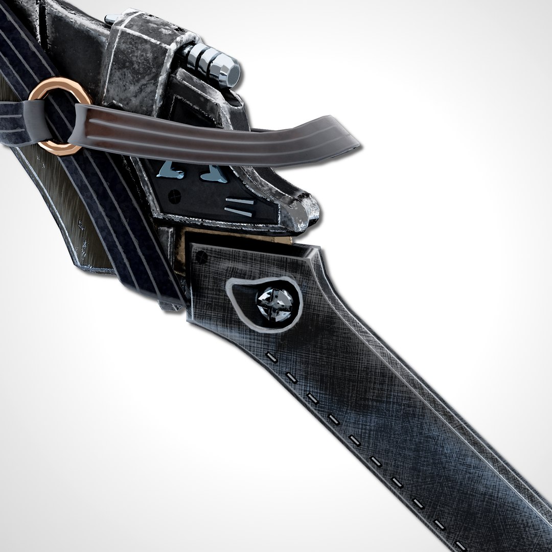 3D Dark Long Blade Remake Model - TurboSquid 1301934