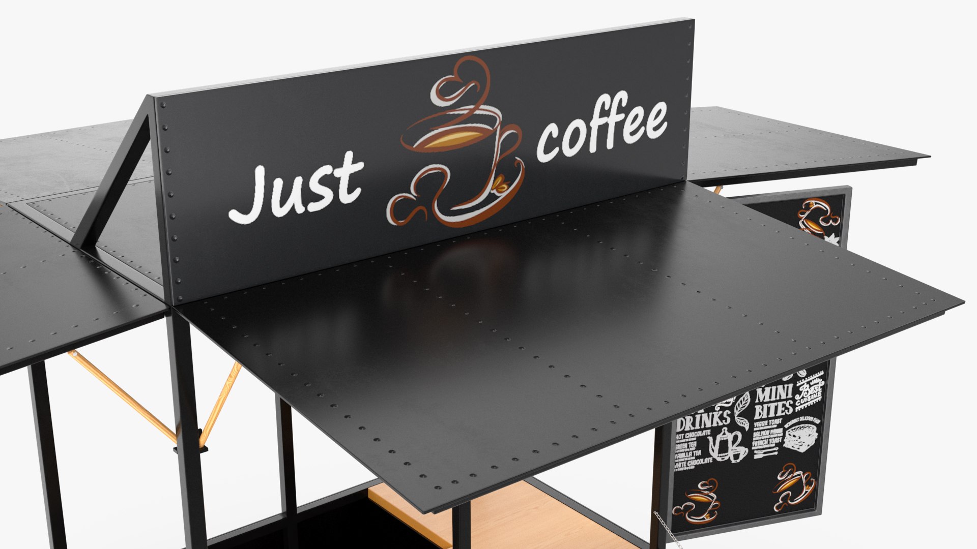 3D Street Coffee Bar Empty - TurboSquid 2042163