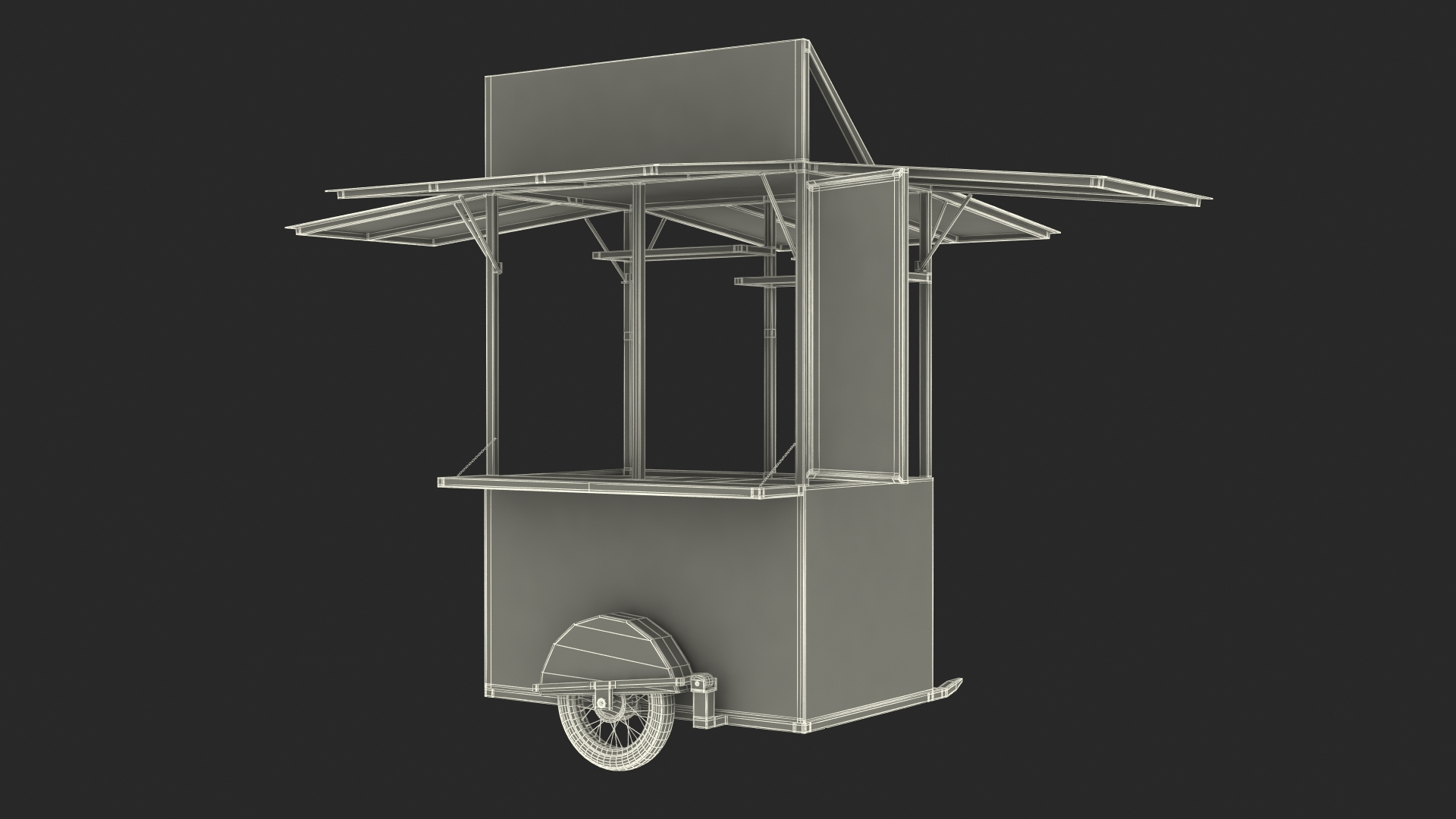 3D Street Coffee Bar Empty - TurboSquid 2042163