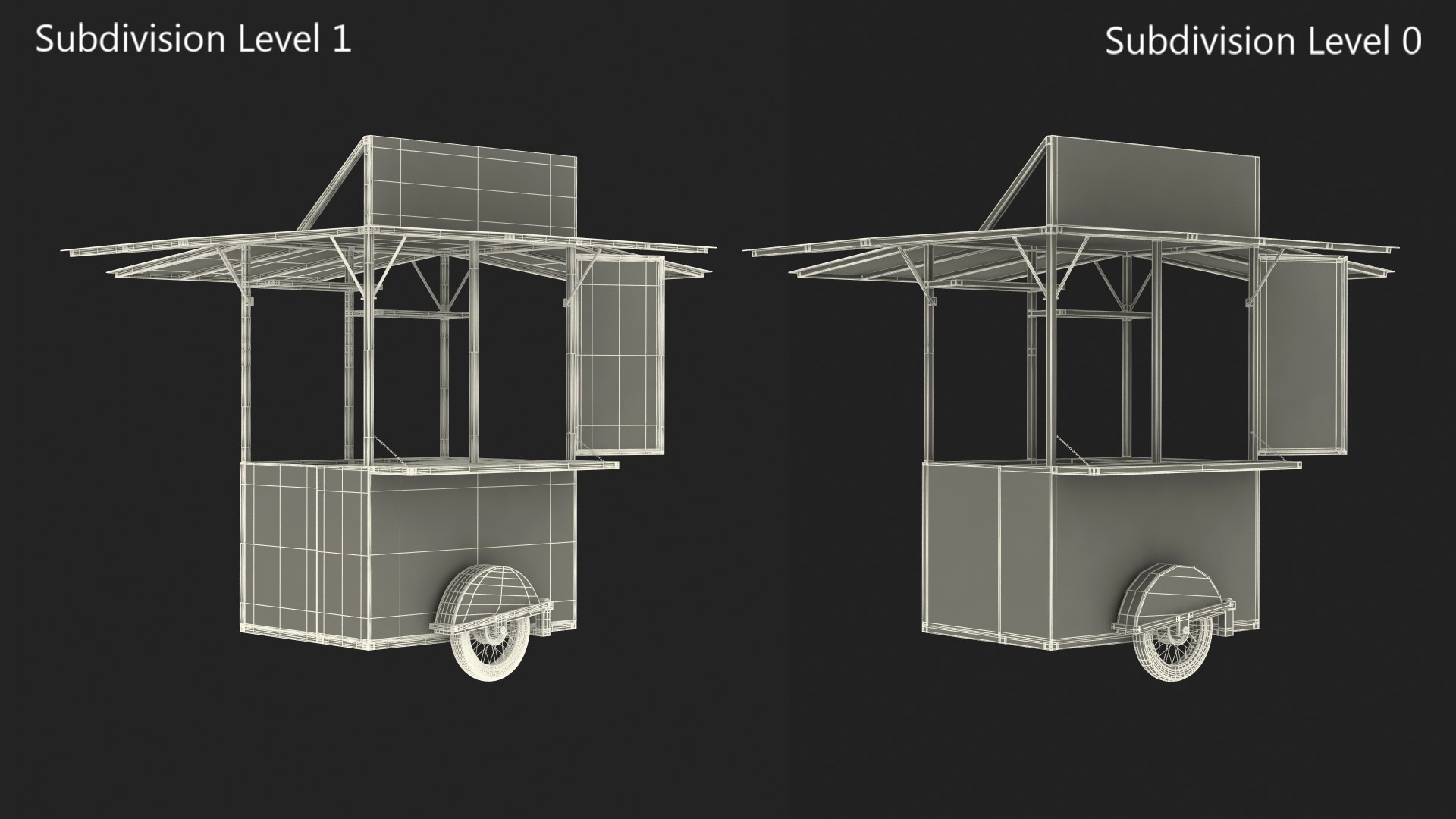 3D Street Coffee Bar Empty - TurboSquid 2042163