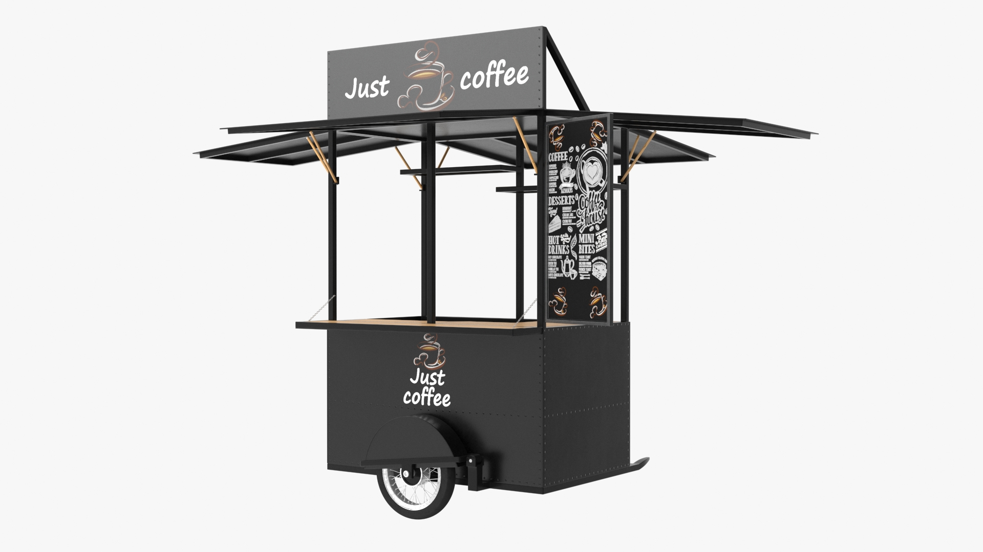 3D Street Coffee Bar Empty - TurboSquid 2042163