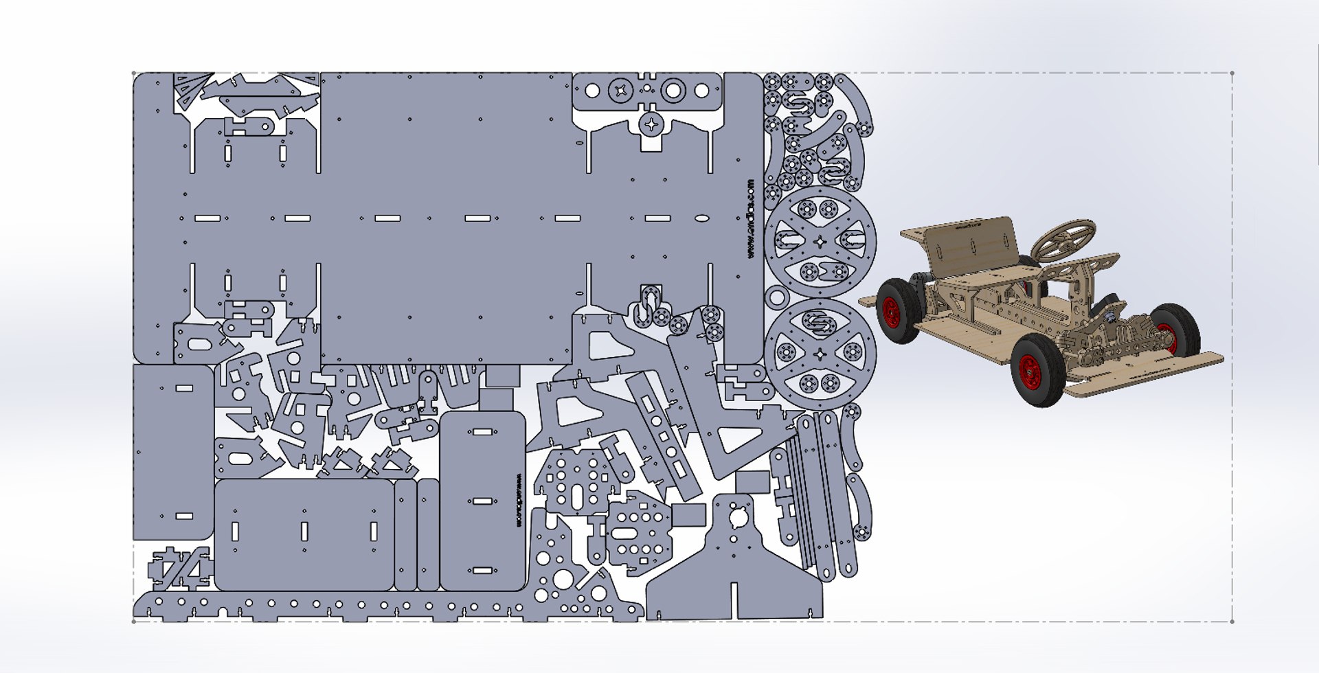3D mini car chassis rod - TurboSquid 1376169