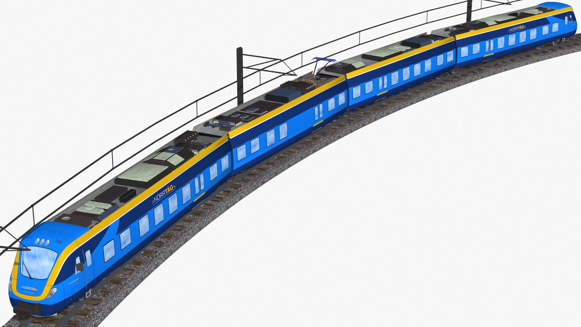Coradia Nordic - Alstom X62 - Swedish Norrtag Passenger Train Model - TurboSquid 2211601