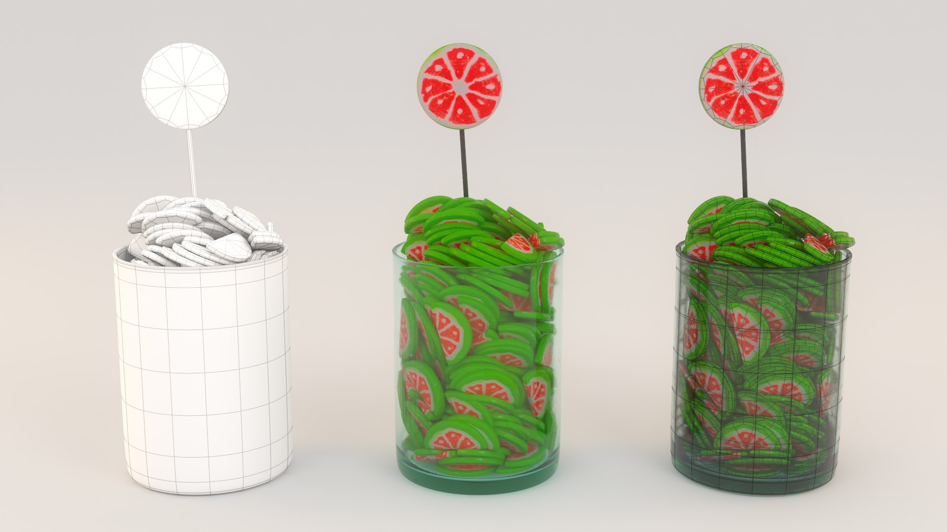 Candies Pack 3D model - TurboSquid 2138764