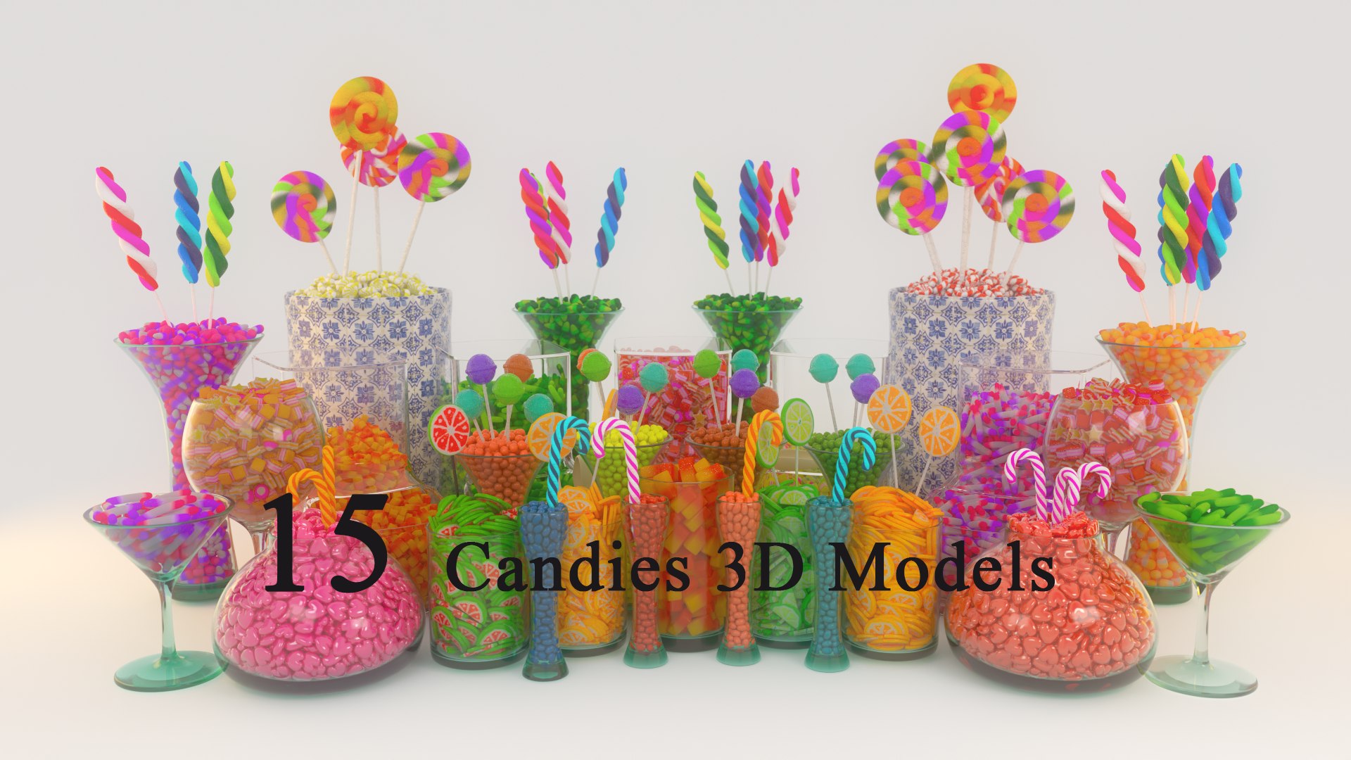 Candies Pack 3D model - TurboSquid 2138764