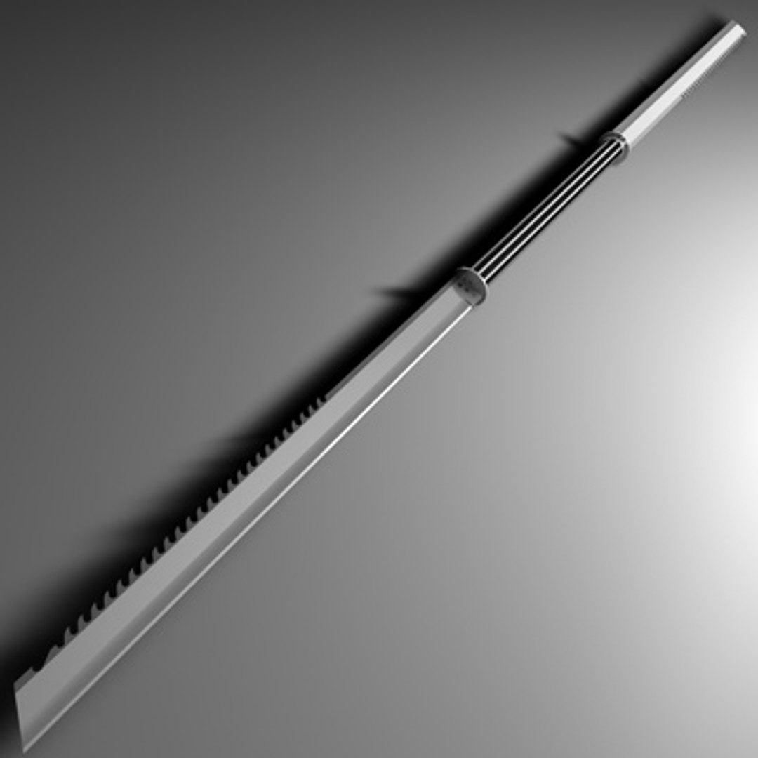 Cinema4d Modern Double Bladed Sword Hilt