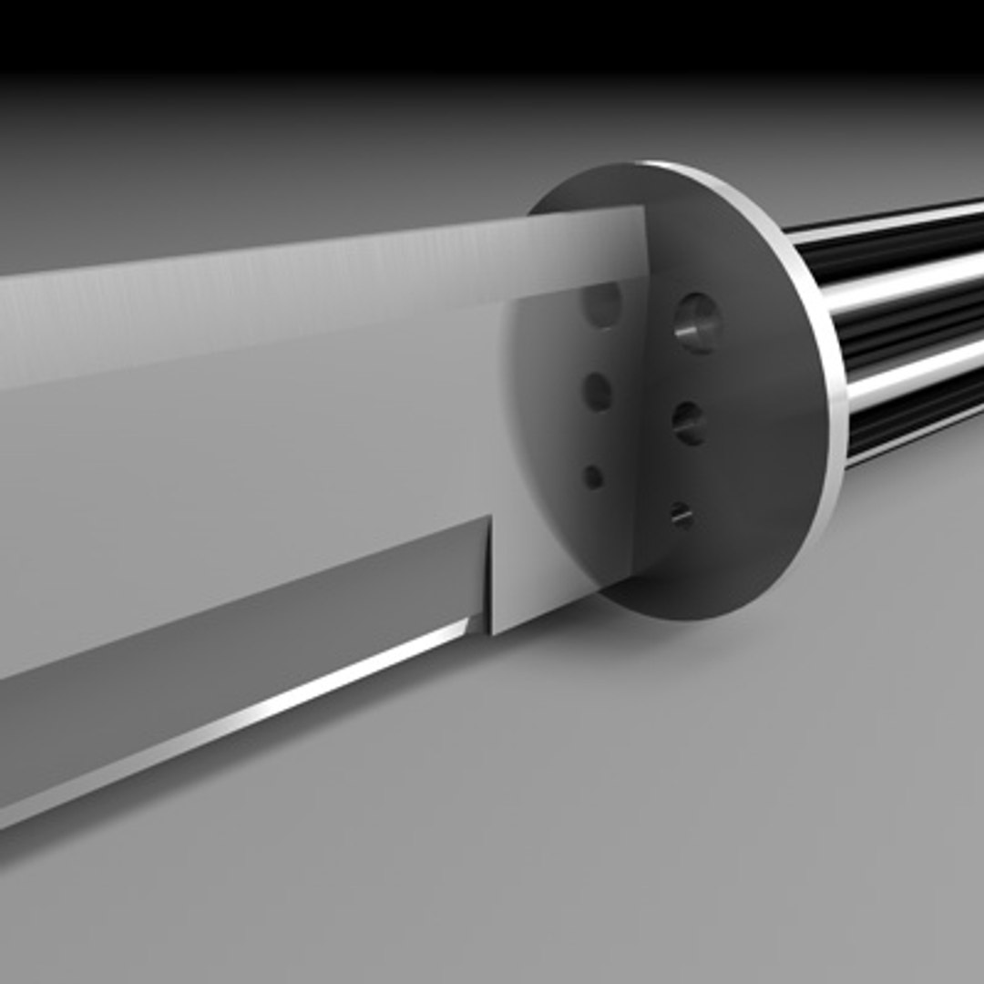 Cinema4d Modern Double Bladed Sword Hilt