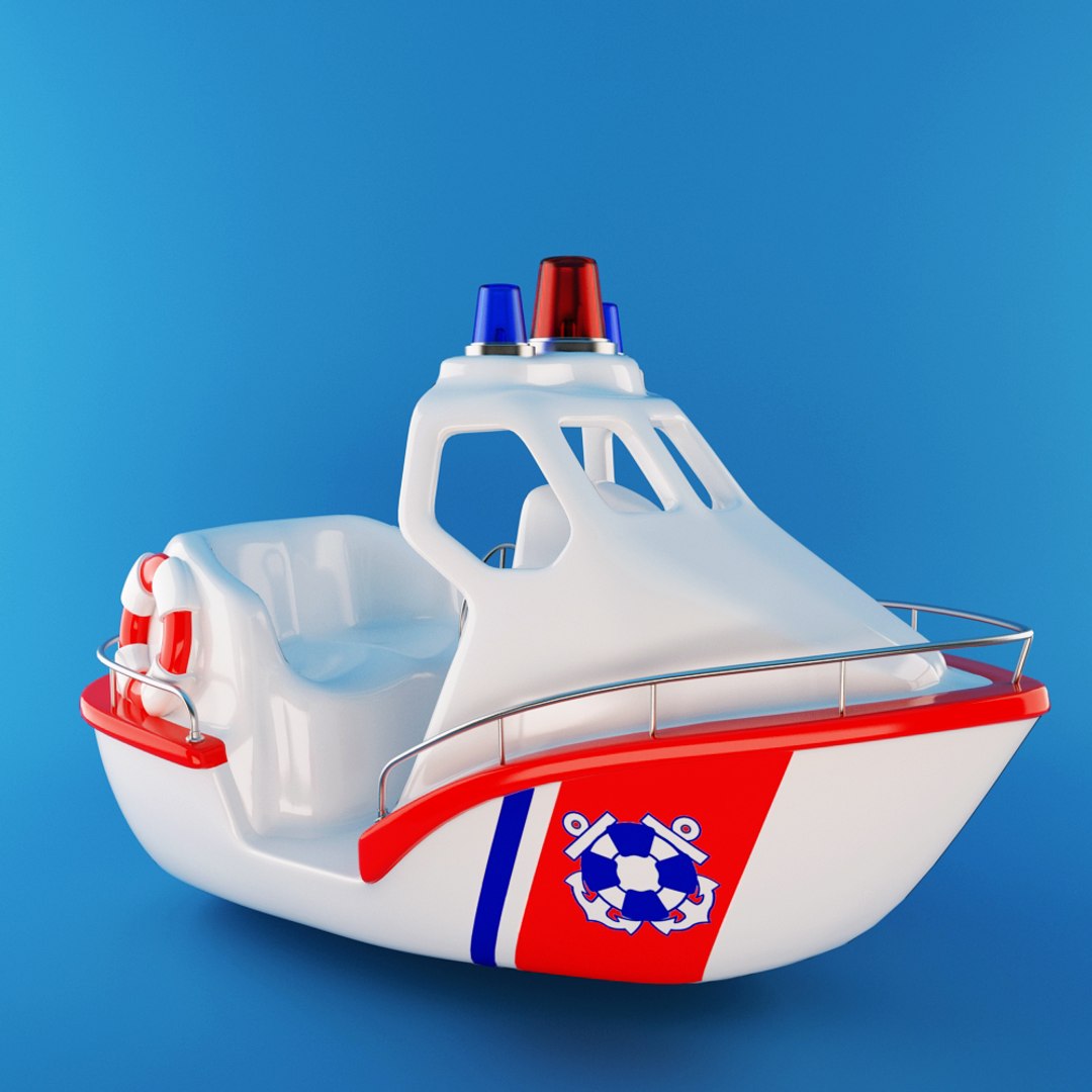 3d Model Small Boat Life