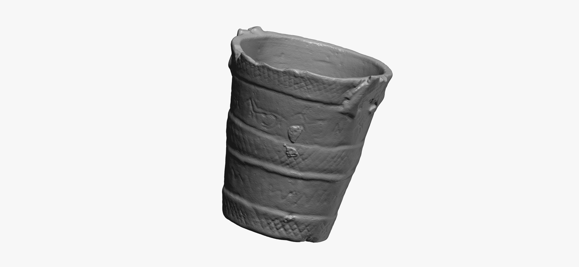 Medieval Pot 04 RAW Scan 3D - TurboSquid 1793598