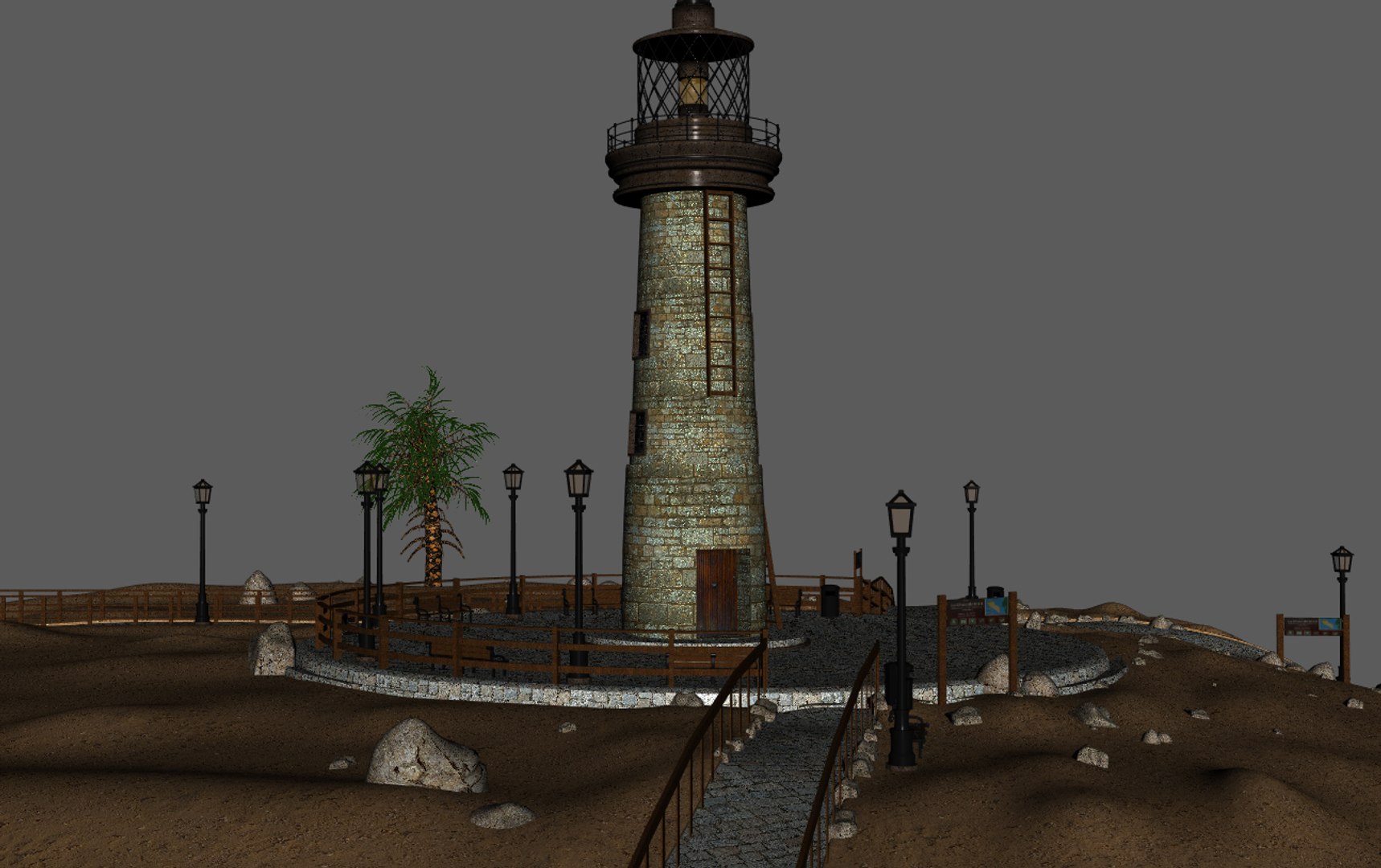 3d Lighthouse Building Model