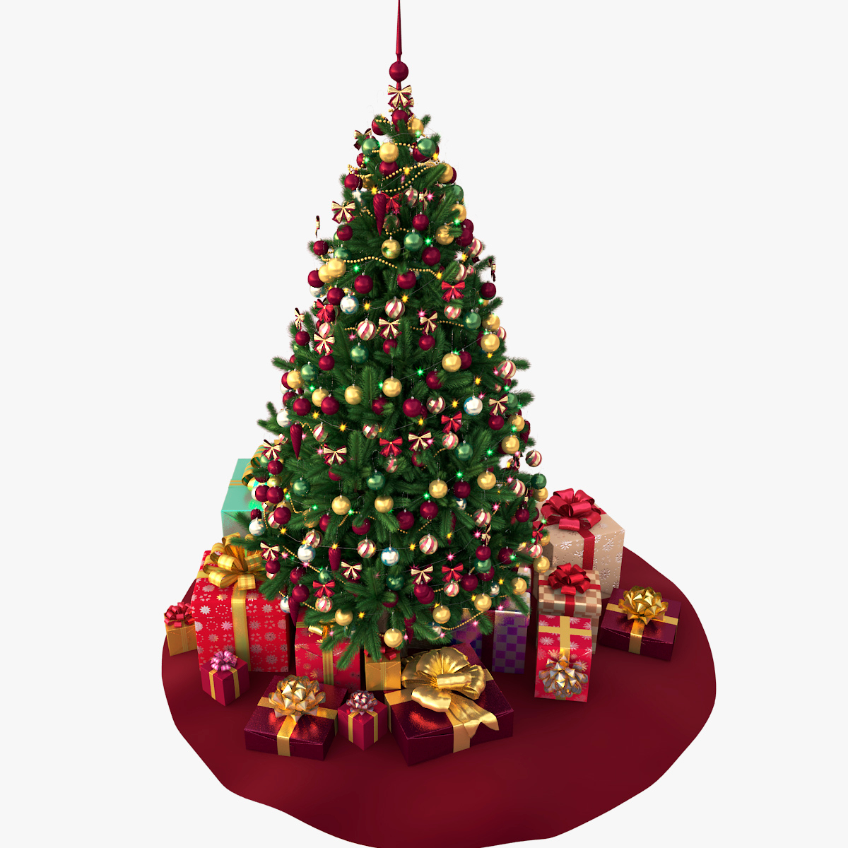 Christmas tree v2 new model - TurboSquid 1222538