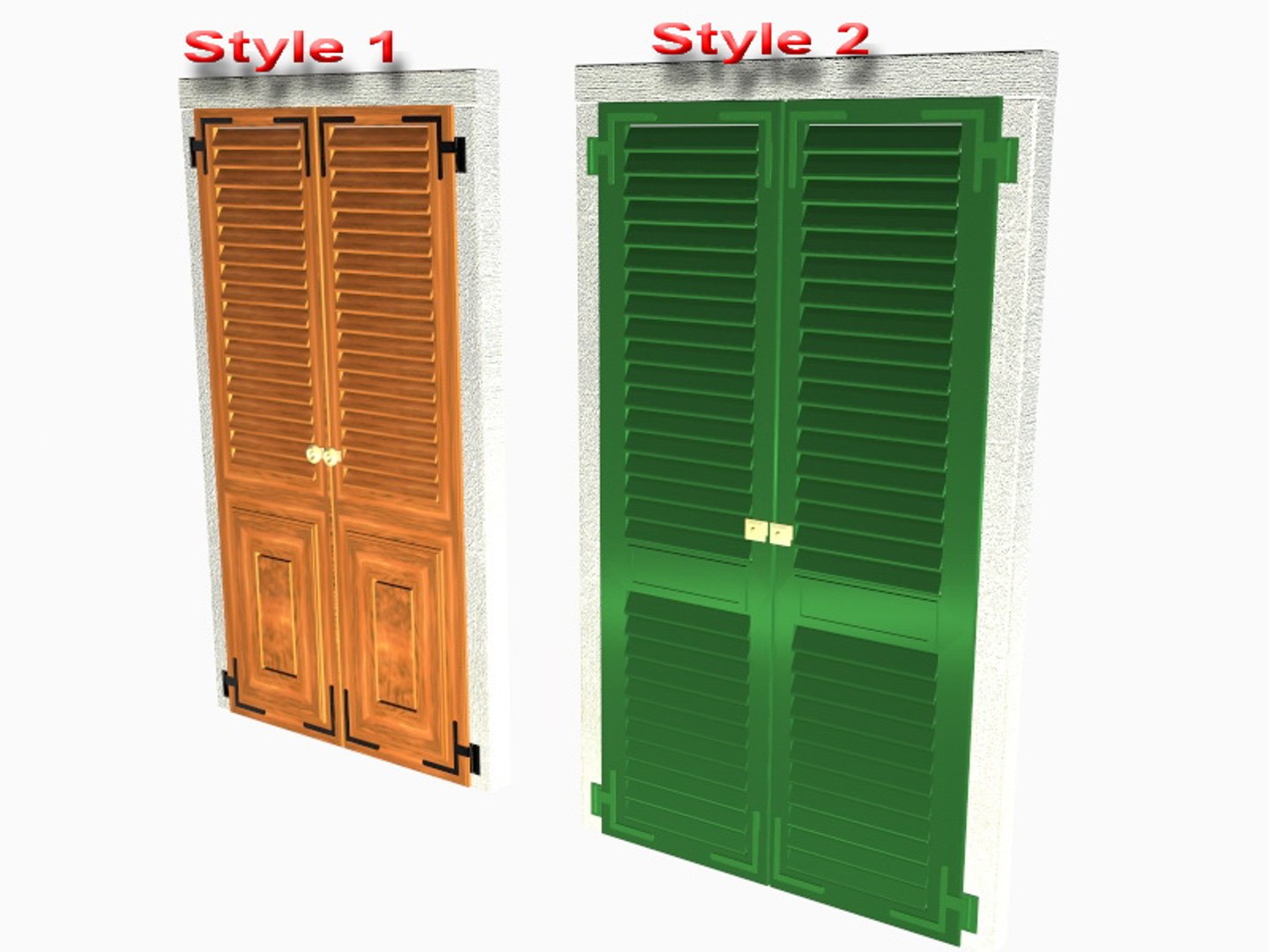 3d Shutters Doors
