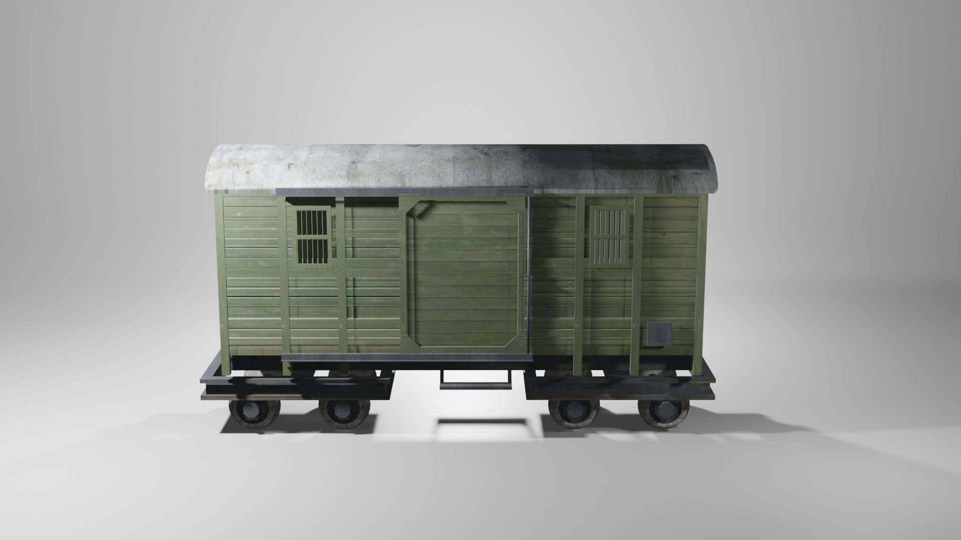 3D German Workshop Railcar - TurboSquid 1700766