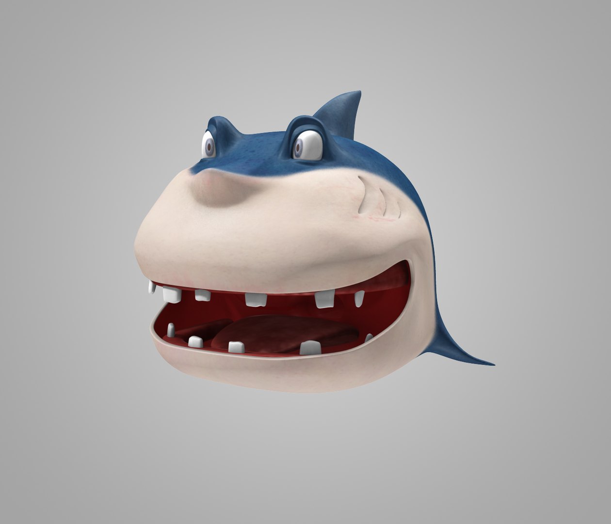 Cartoon Shark Rigged Obj