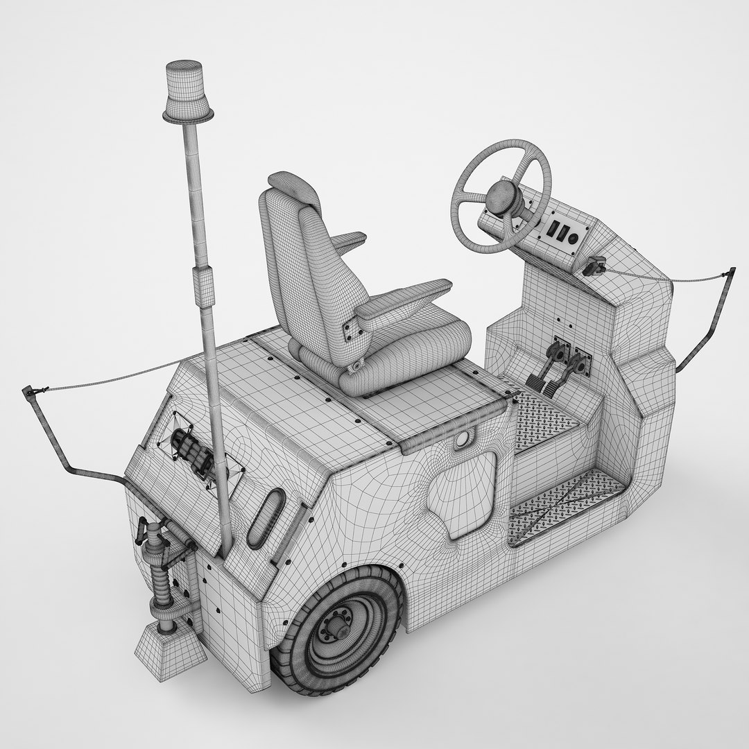 3D Electric Industrial Tugger 08 - TurboSquid 1733792