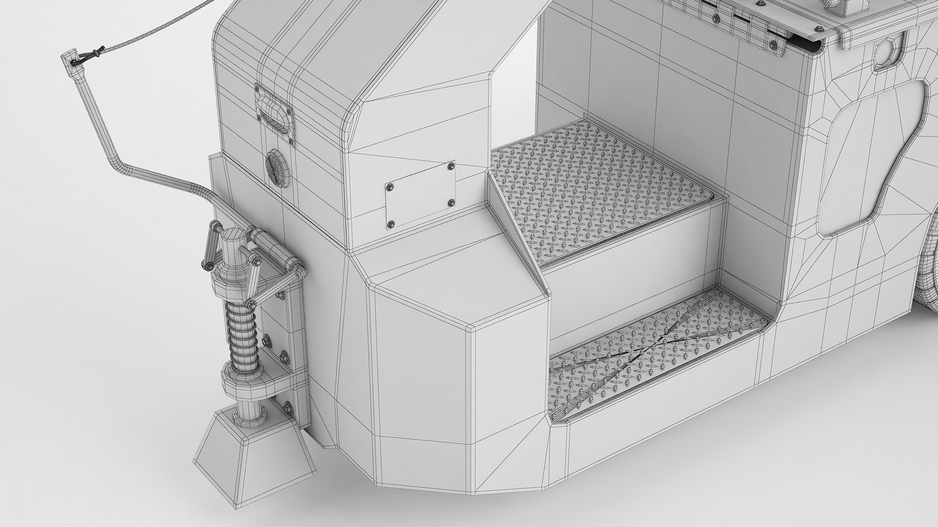 3D Electric Industrial Tugger 08 - TurboSquid 1733792