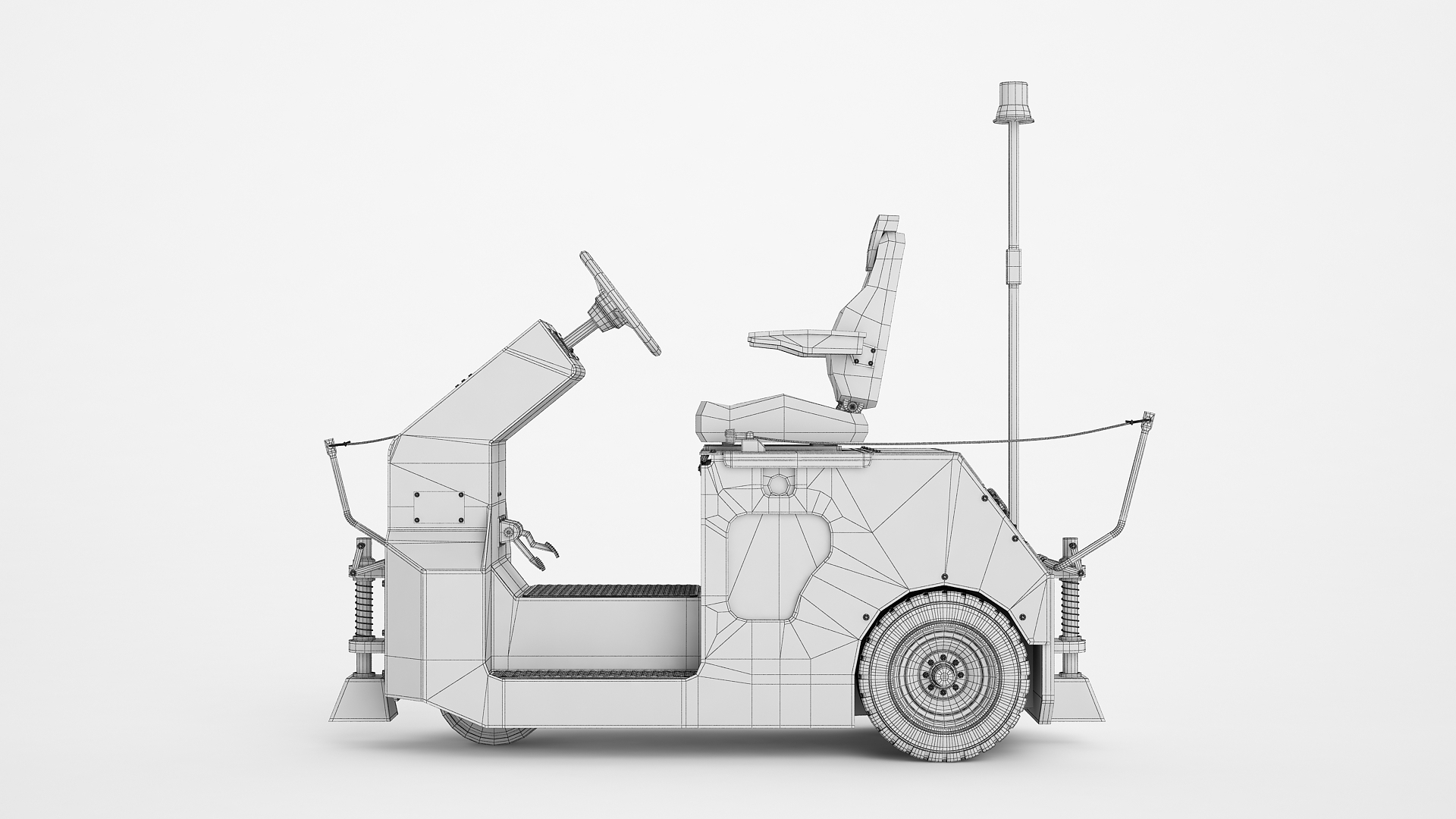 3D Electric Industrial Tugger 08 - TurboSquid 1733792