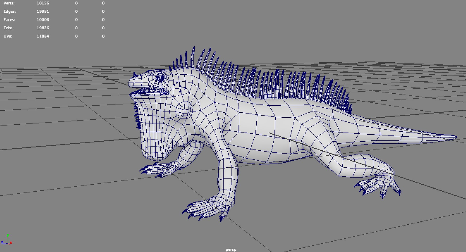 Iguana Polys 3D Model - TurboSquid 1449901