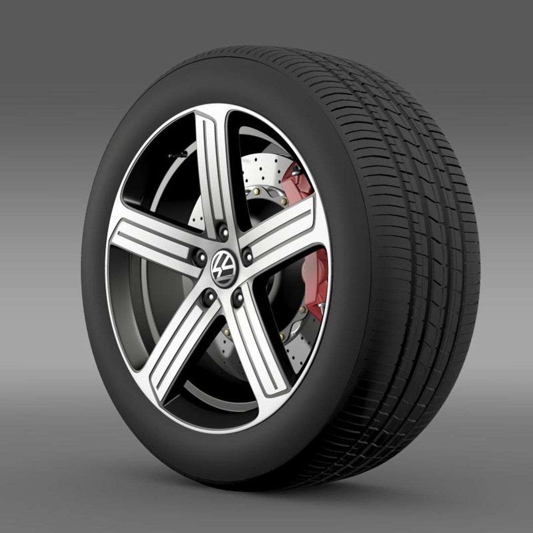 3d volkswagen golf r model