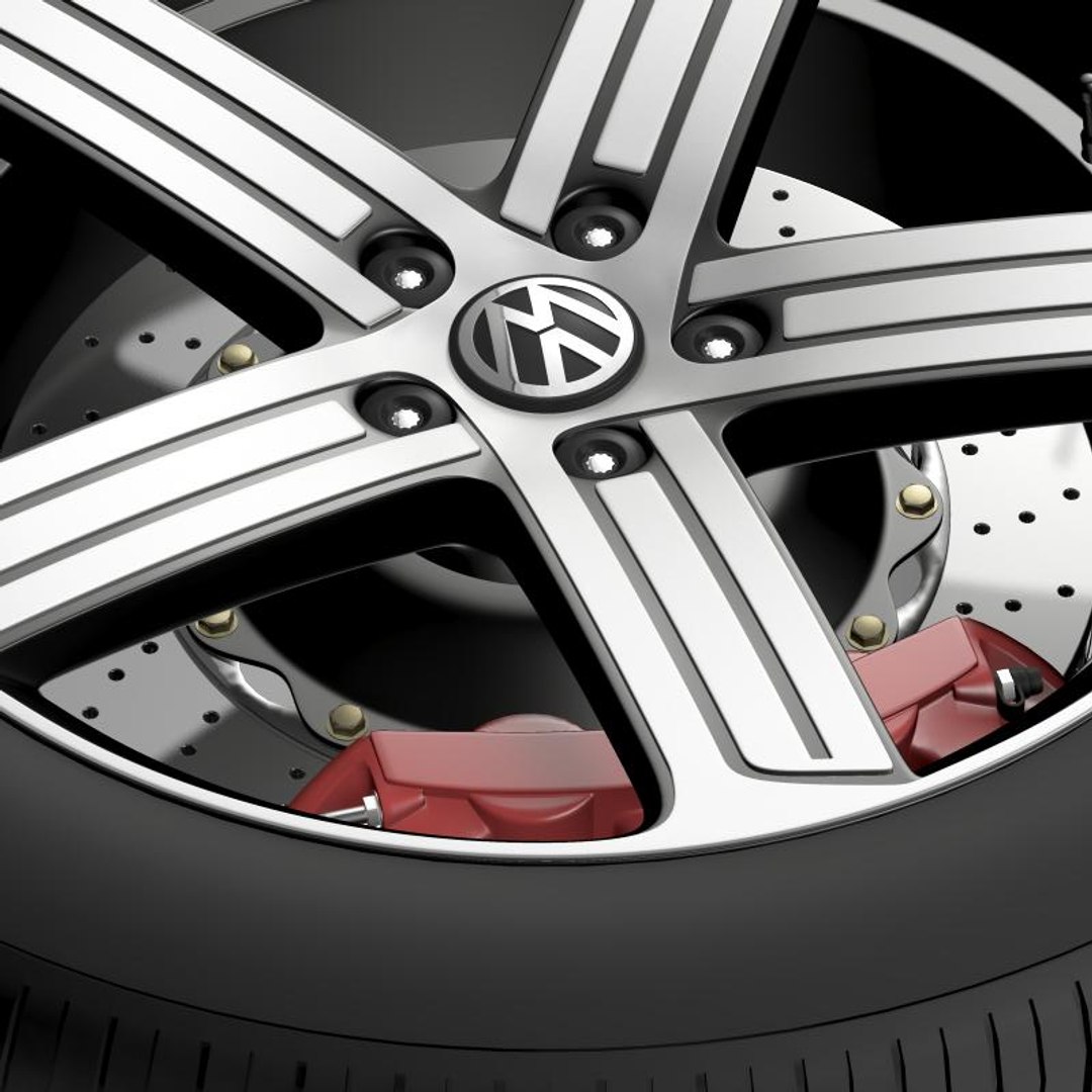 3d volkswagen golf r model