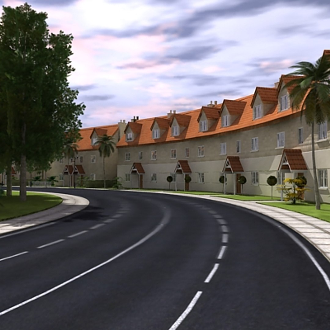 residential scene 3ds