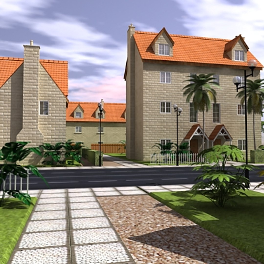 residential scene 3ds