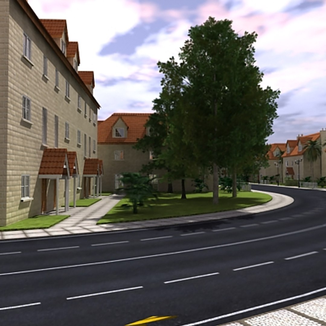 residential scene 3ds