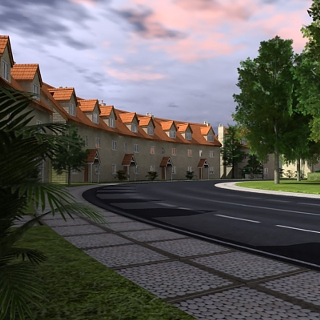 residential scene 3ds