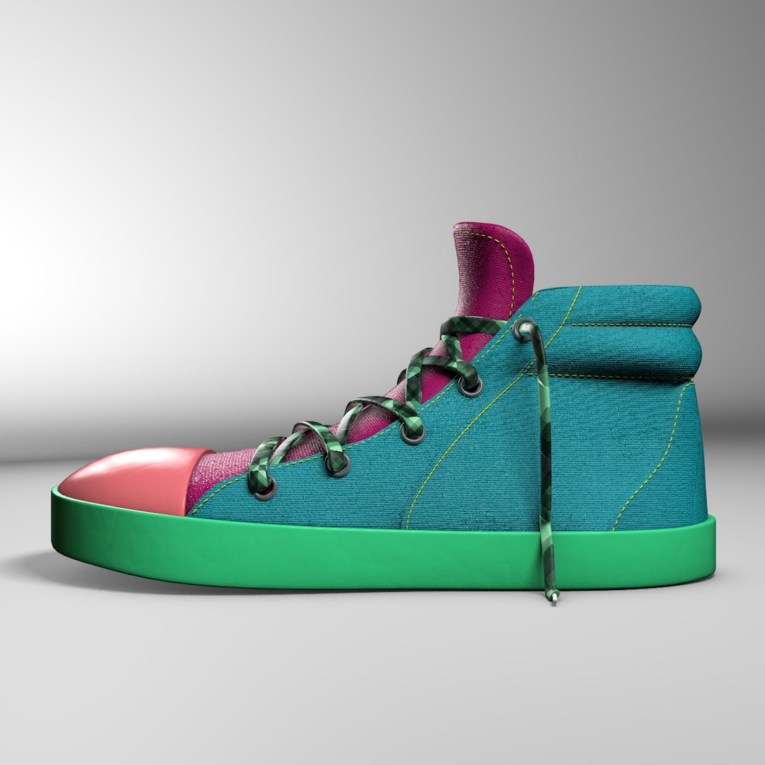 Cartoon Shoe 3D Model - TurboSquid 1436283