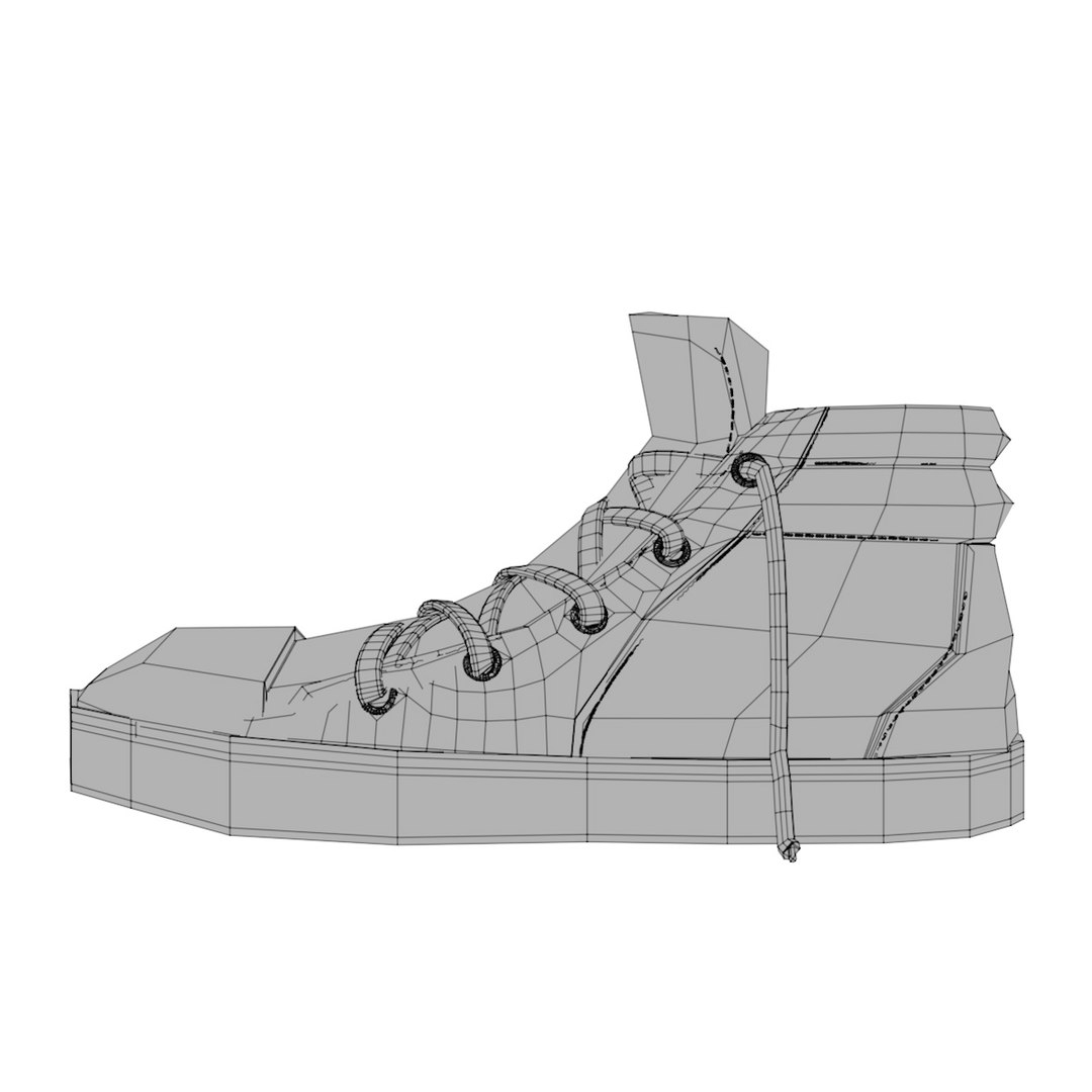 Cartoon Shoe 3D Model - TurboSquid 1436283