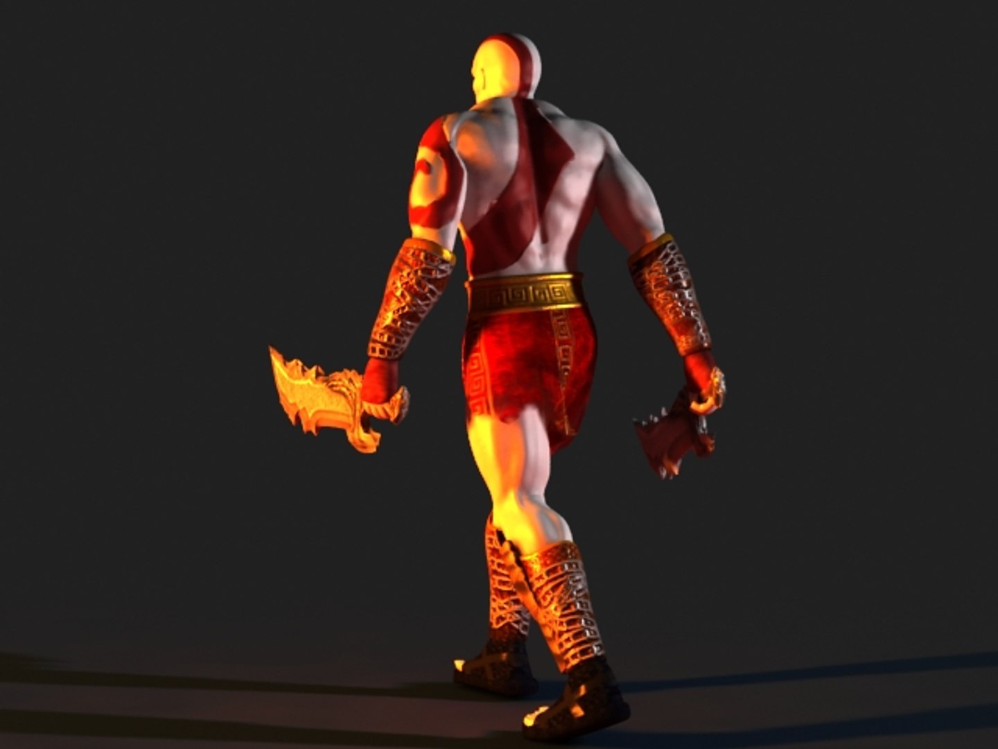 Kratos God War Video 3d Max
