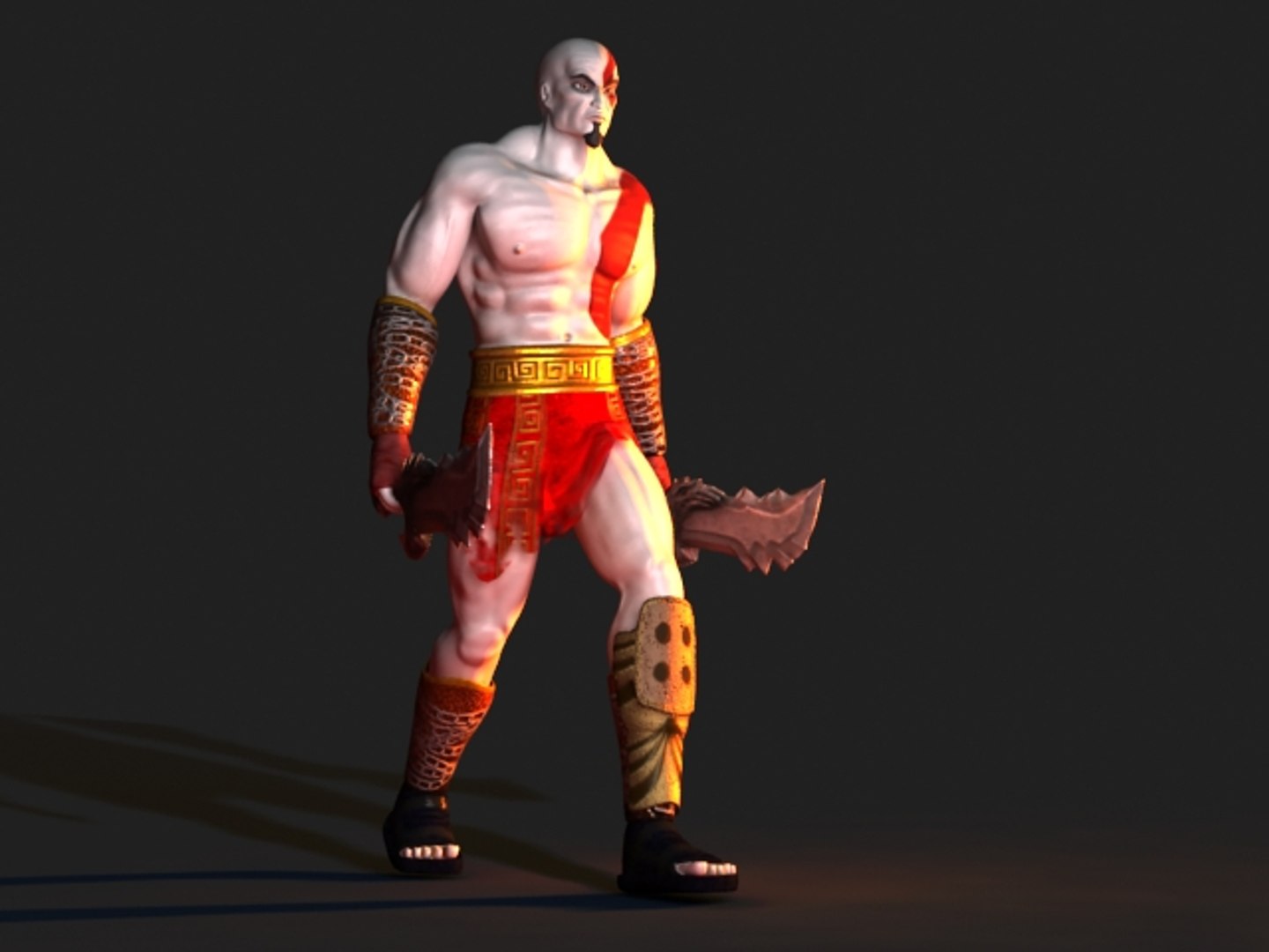 Kratos God War Video 3d Max