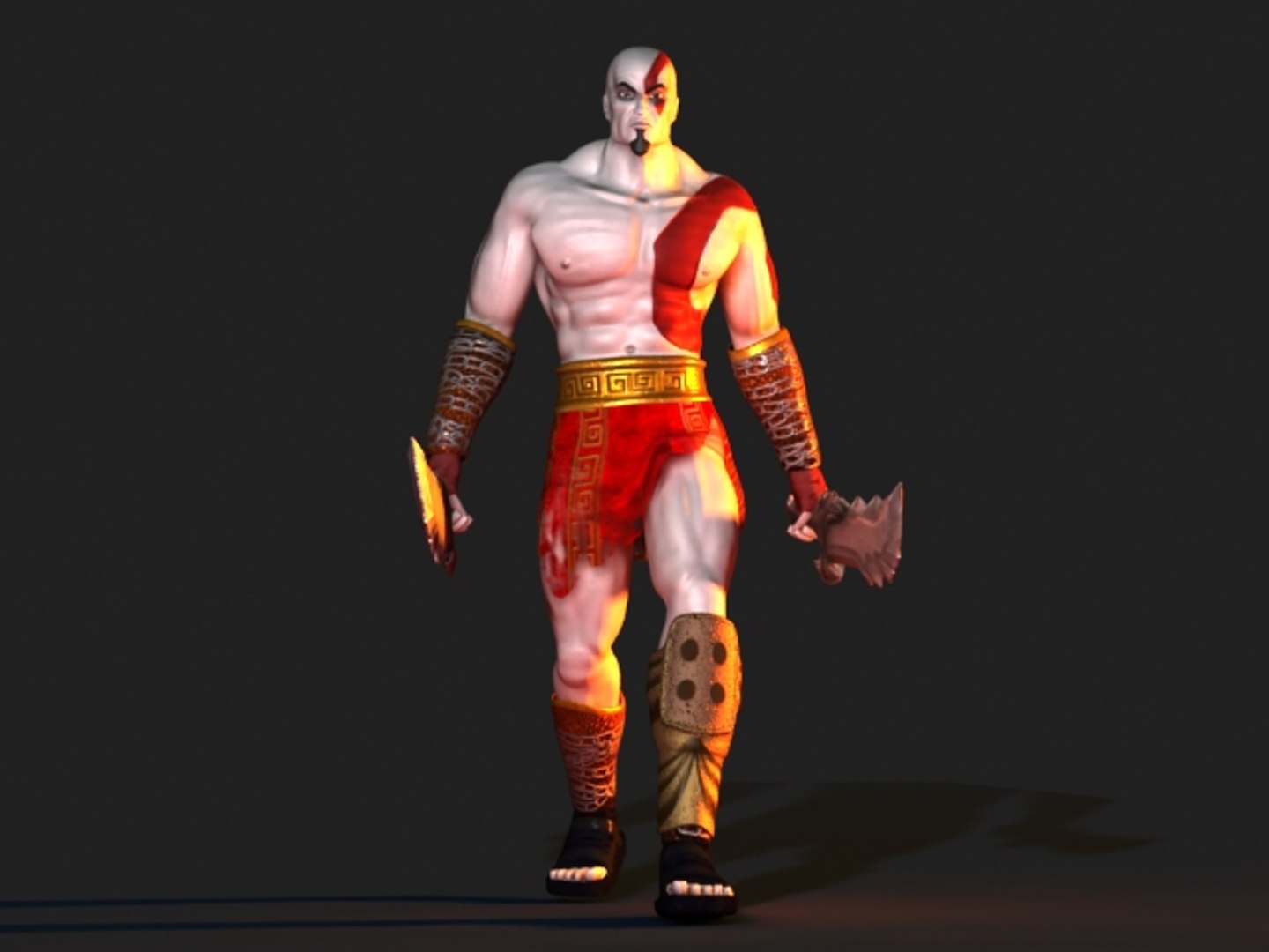 Kratos God War Video 3d Max
