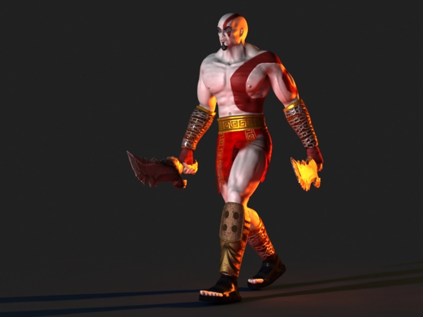 Kratos God War Video 3d Max
