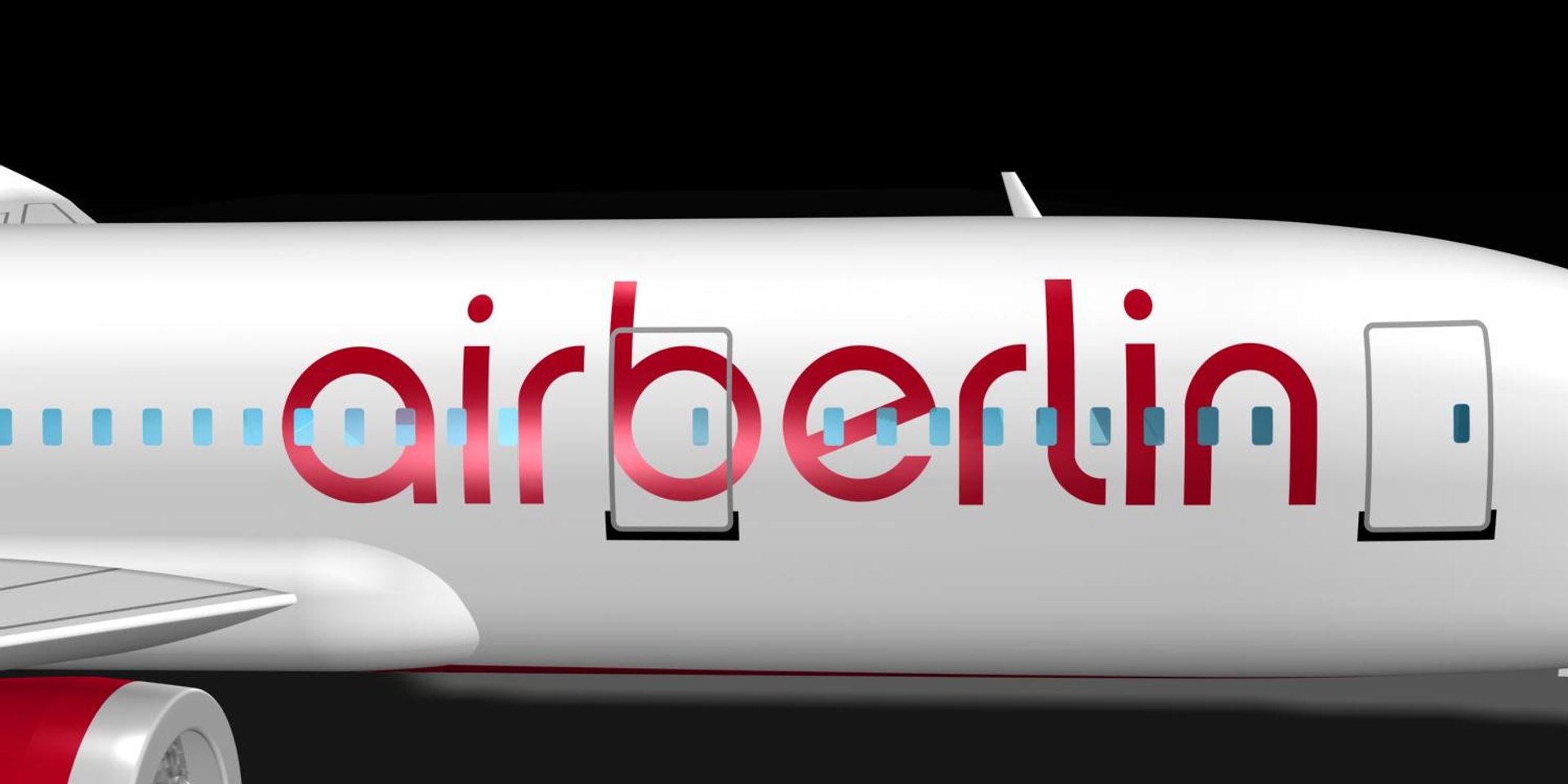 air berlin 787 dreamliner 3d model