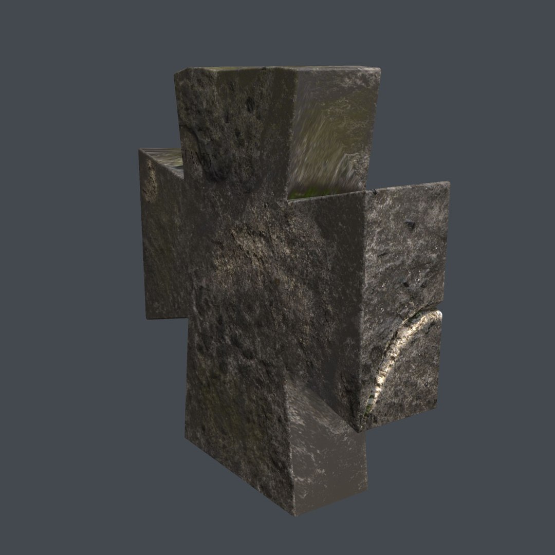 3d model gravestone ready unity