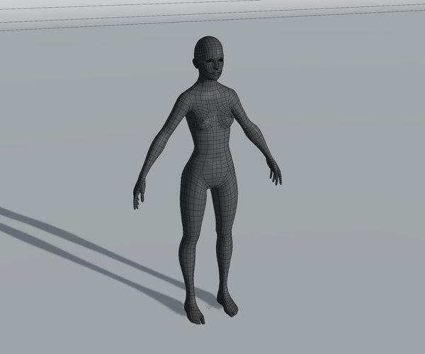 modelo 3d Male and Female Body Base Mesh 28 Animations 3D Model 5k ...