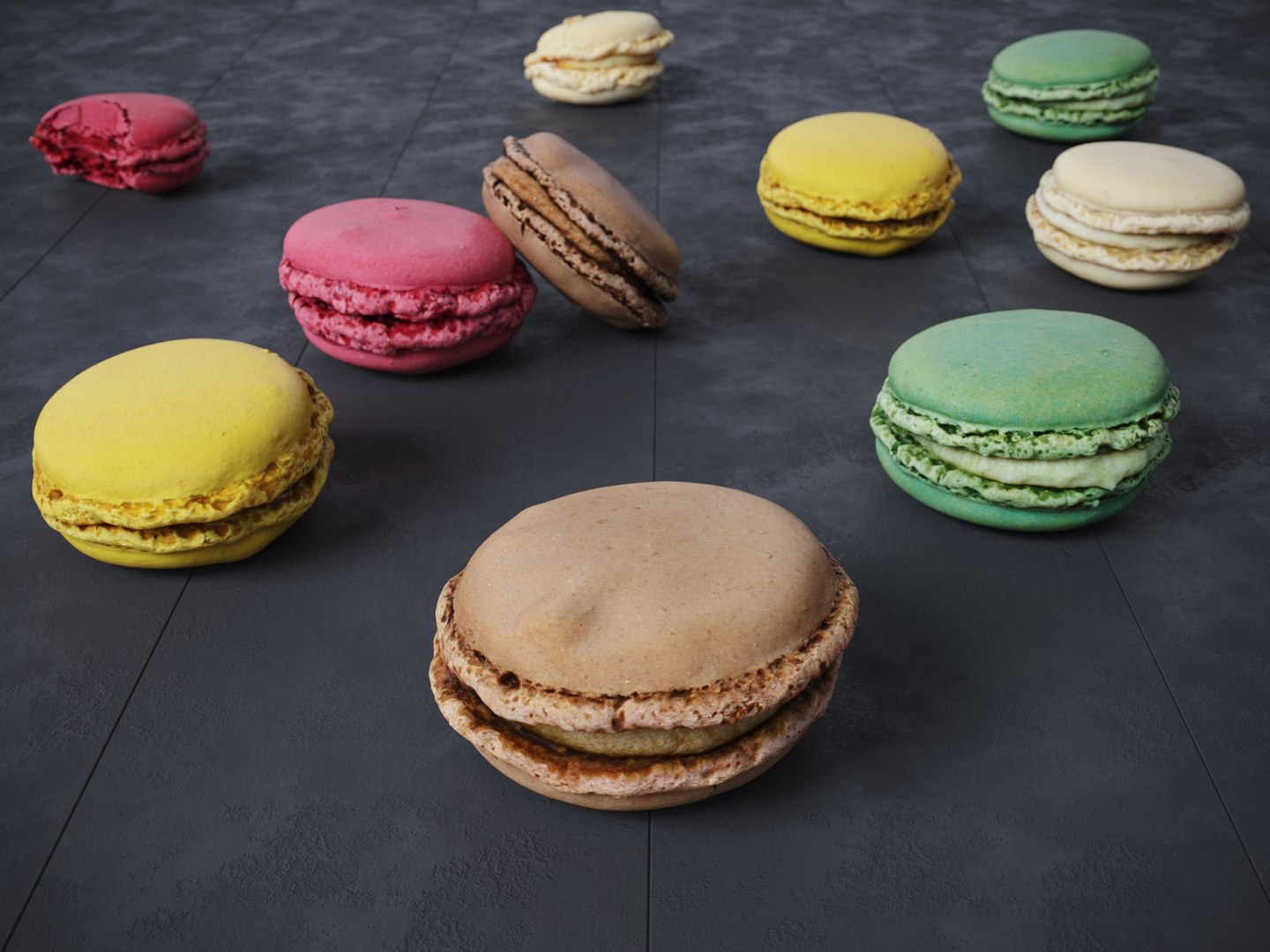 Macaroon French Model - TurboSquid 2098423