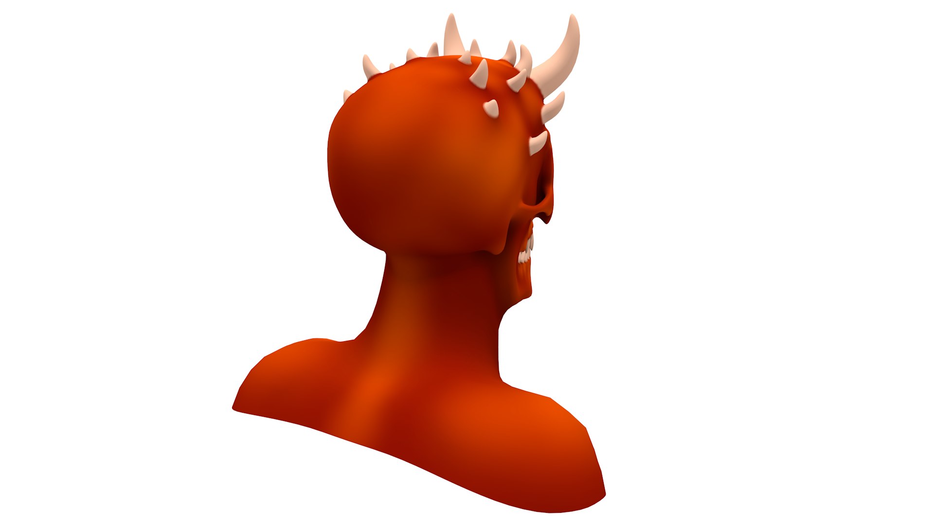 3D Devil Head Skull Model - TurboSquid 1785596